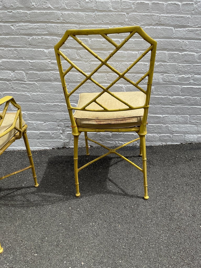 1970s Brown Jordan 7 Piece Calcutta Faux Bamboo Outdoor Dining Set For ...