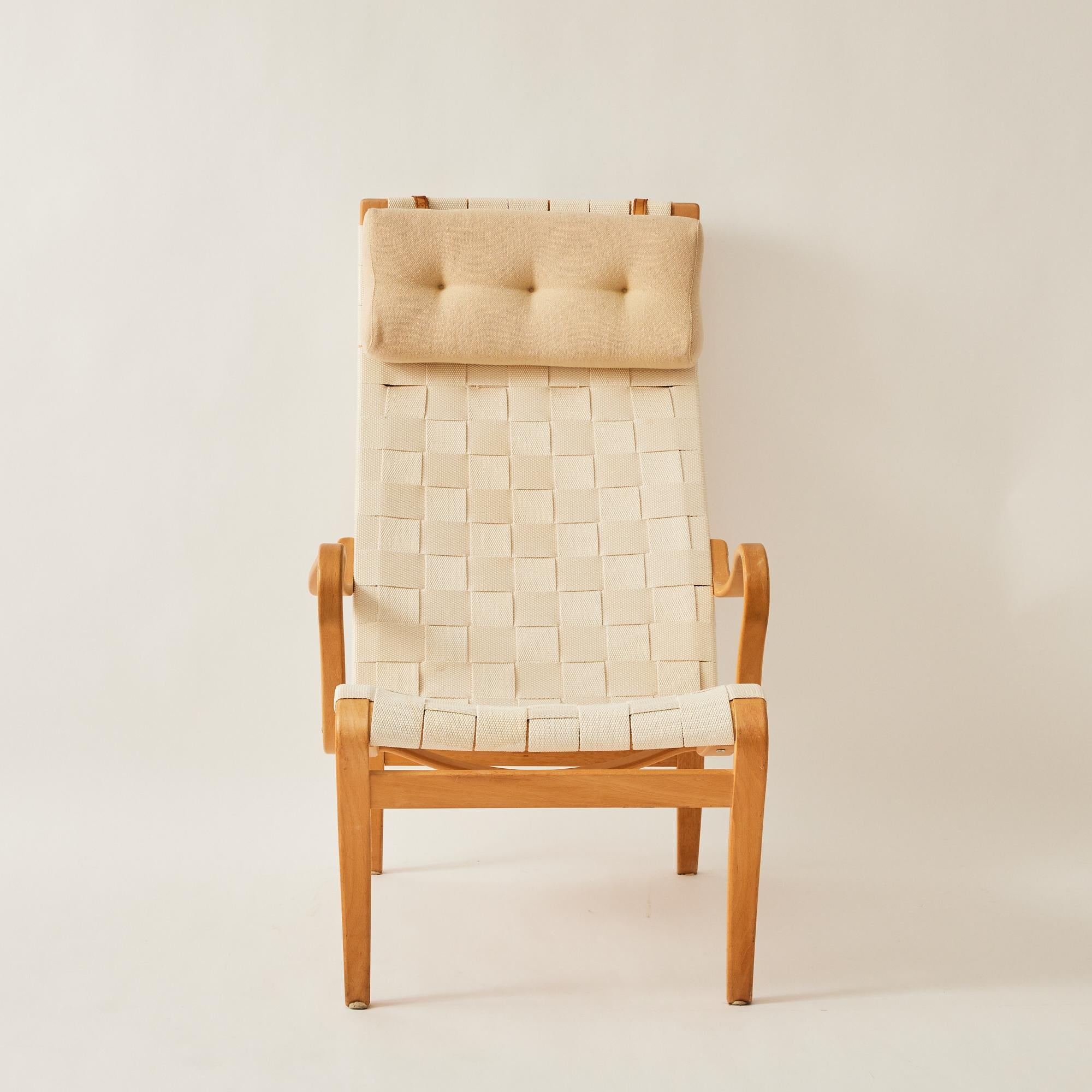 1970's Bruno Mathsson "Miranda" Easy Chair at 1stDibs
