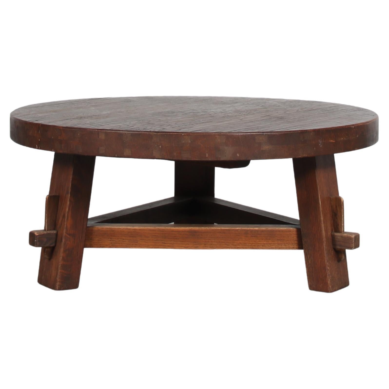 1970s Brutalist style coffee table from the Netherlands For Sale at 1stDibs