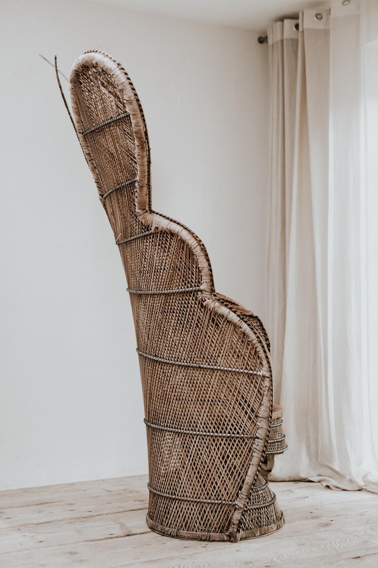 1970s Butterfly Wicker/Rattan Chair at 1stDibs