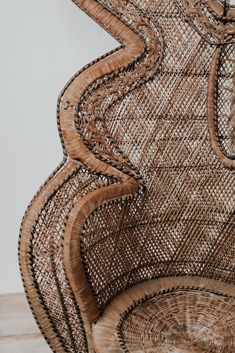 1970s Butterfly Wicker/Rattan Chair at 1stDibs
