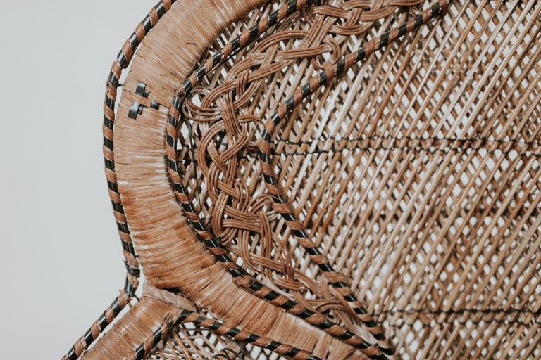 1970s Butterfly Wicker/Rattan Chair at 1stDibs