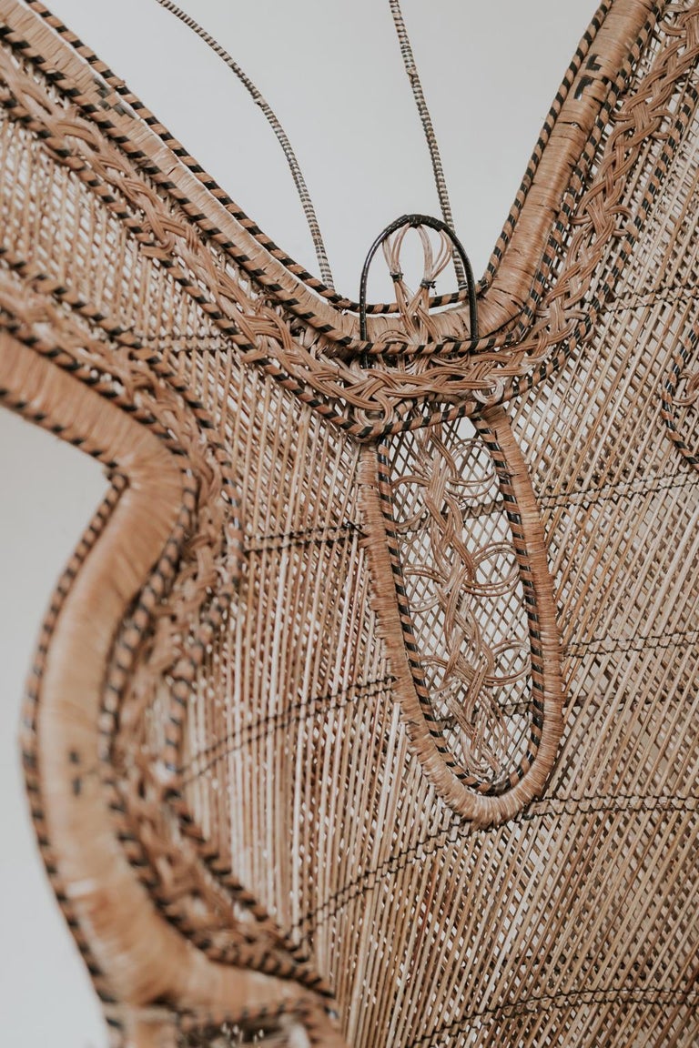 1970s Butterfly Wicker/Rattan Chair at 1stDibs