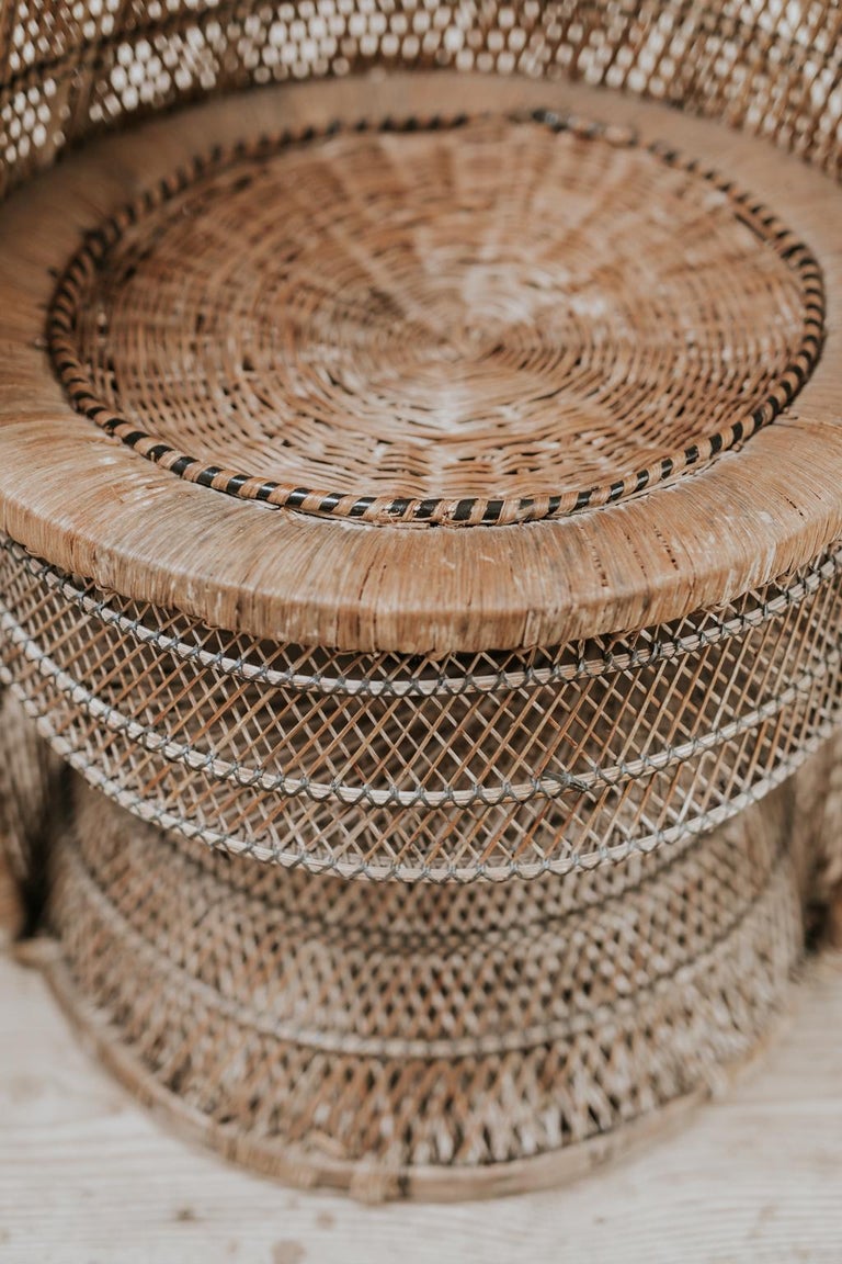 1970s Butterfly Wicker/Rattan Chair at 1stDibs