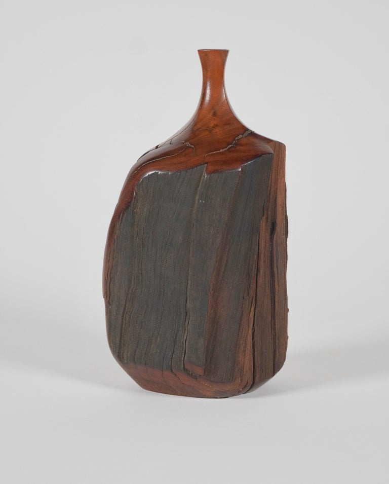 1970s California Woodworker Doug Ayers Wooden Live Edge Vase For Sale ...