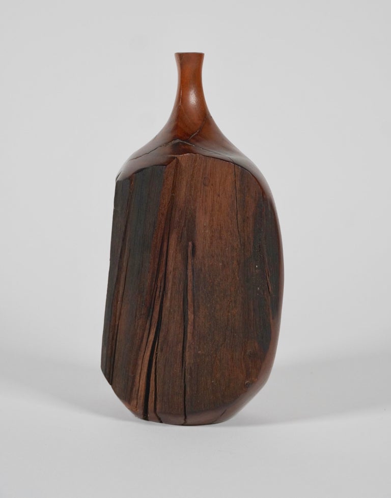 1970s California Woodworker Doug Ayers Wooden Live Edge Vase For Sale ...