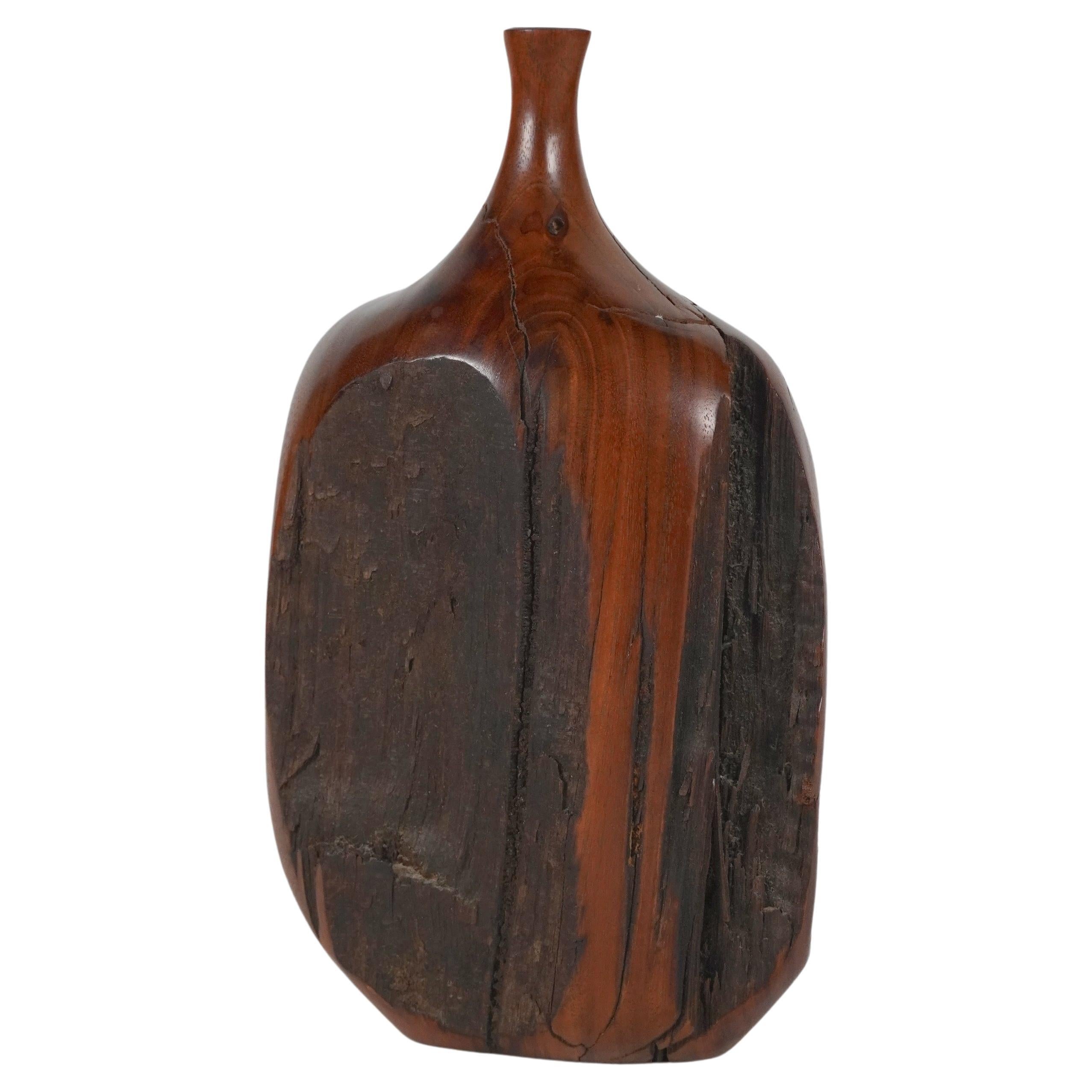 Doug Ayers Black Walnut Studio Live Edge Vase California For Sale at ...