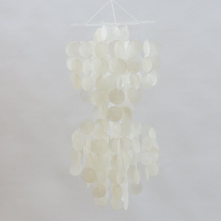 1970s Caprice Shell Mobile Wind Chime For Sale at 1stDibs