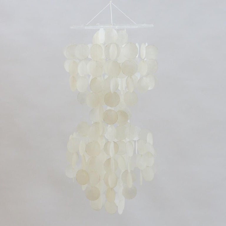 1970s Caprice Shell Mobile Wind Chime For Sale at 1stDibs