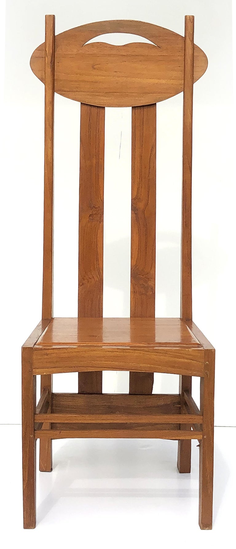 1970s Charles Rennie Mackintosh High-Back Chairs, Pair For Sale at 1stDibs
