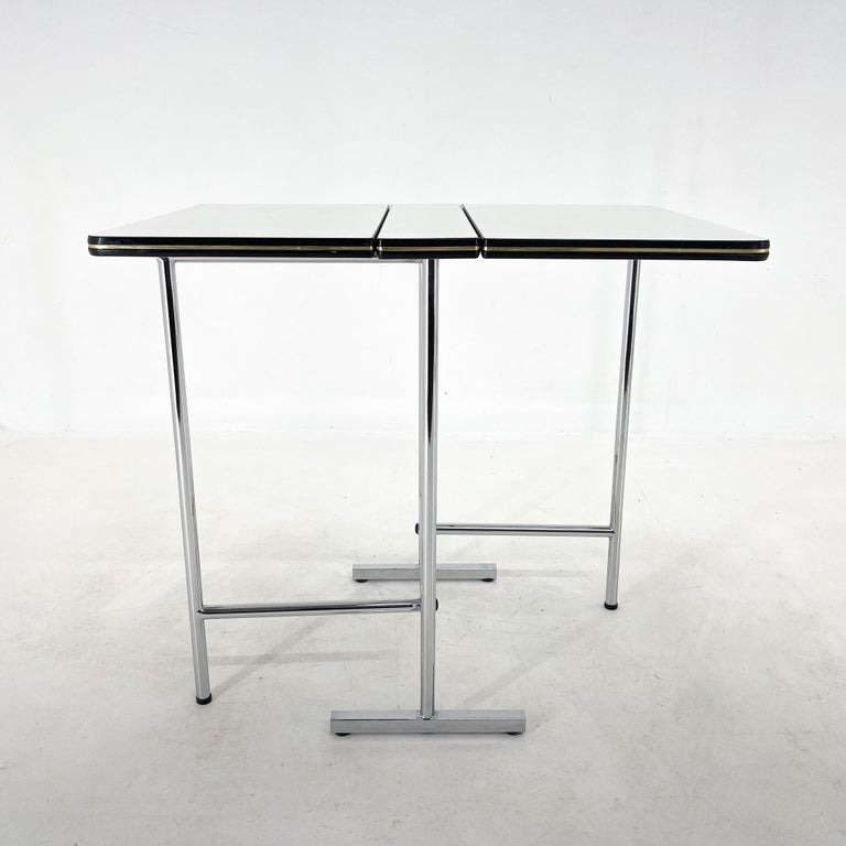 1970's Chrome and Formica Folding Table For Sale at 1stDibs