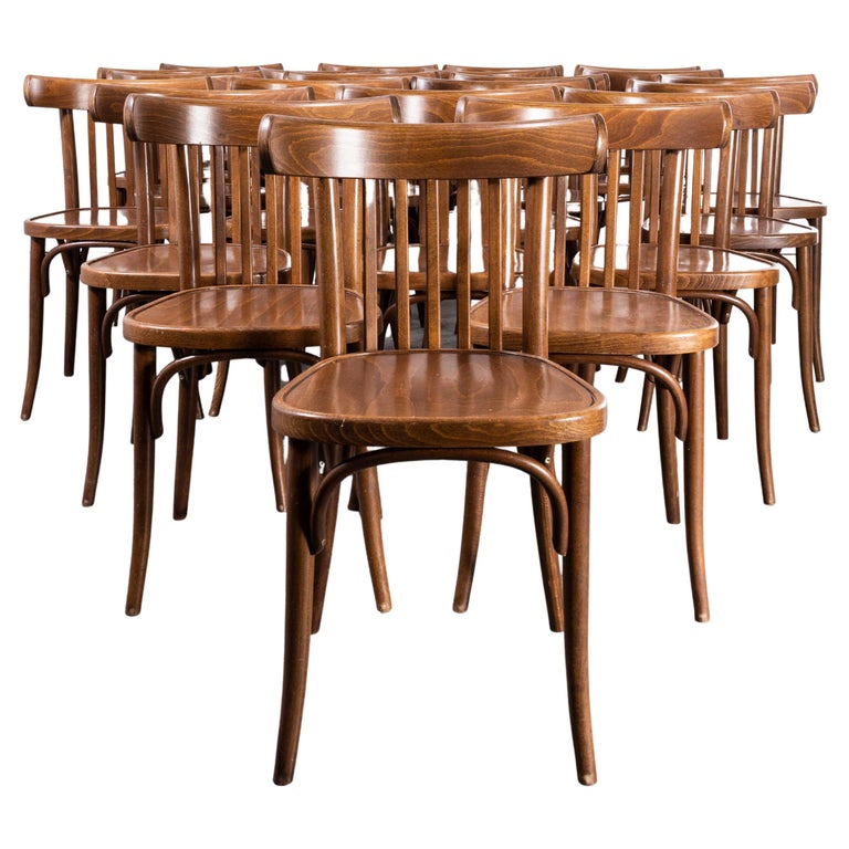 1970's Classic Mid Tan Bentwood Chair - Set Of Twenty Four For Sale at ...