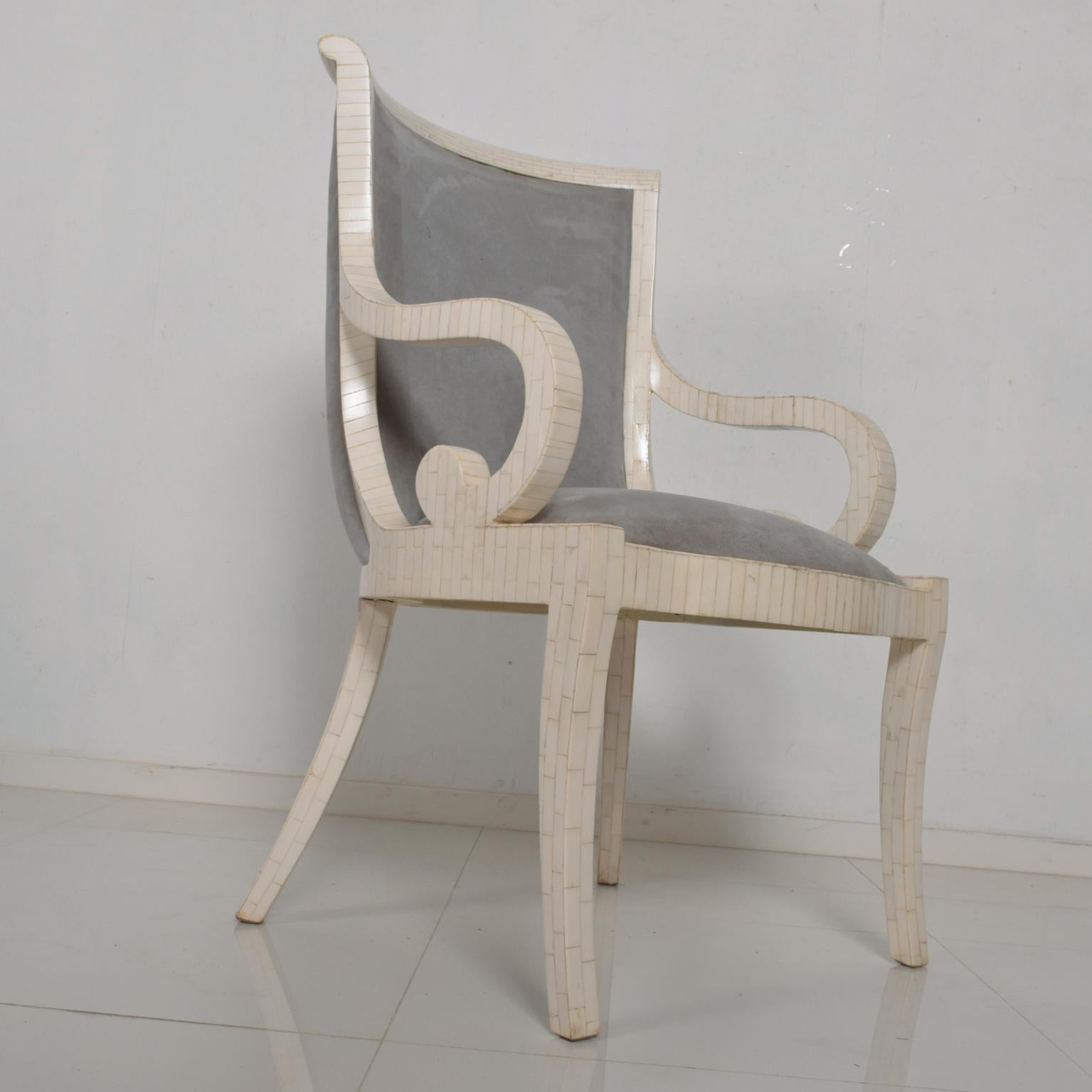 1970s Colombia Tessellated Armchair Gray Suede Enrique Garcel + Karl ...