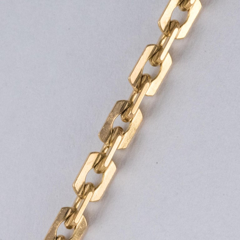 1970s Convict Link 18 Karat Rose Gold Chain Necklace Unisex at 1stDibs