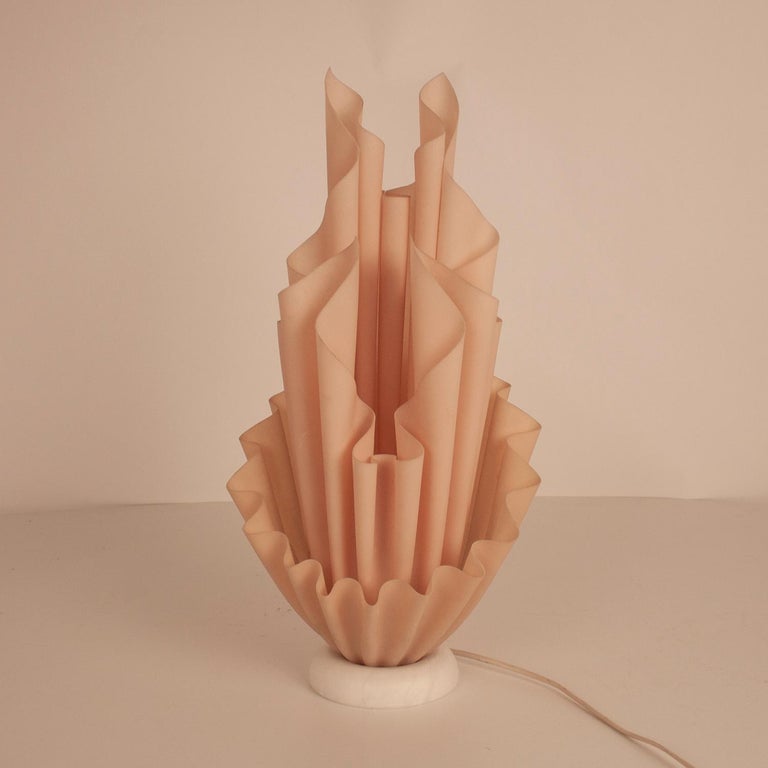 1970s Corolle Lamp by Georgia Jacob, France at 1stDibs | georgia jacob lamp
