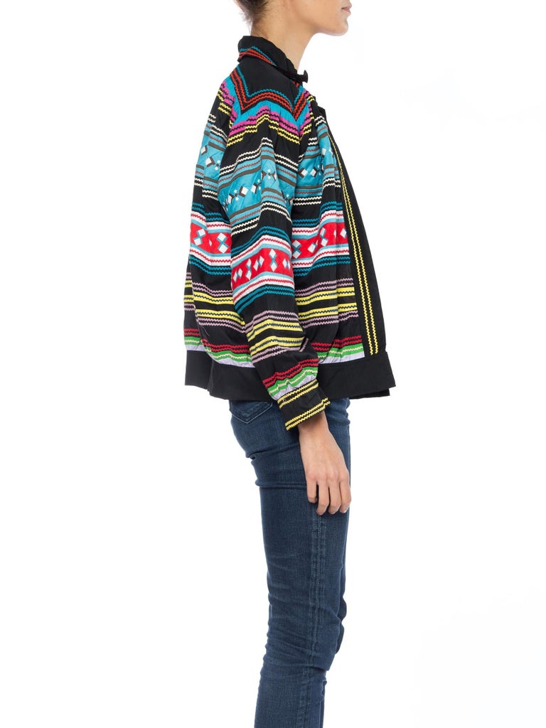 1970S Cotton Boho Native American Seminole Indian Jacket With Ric-Rac ...