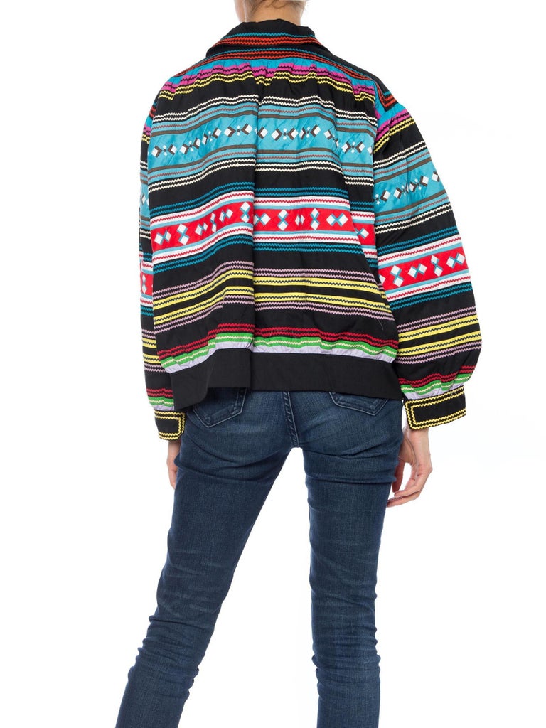 1970S Cotton Boho Native American Seminole Indian Jacket With Ric-Rac ...