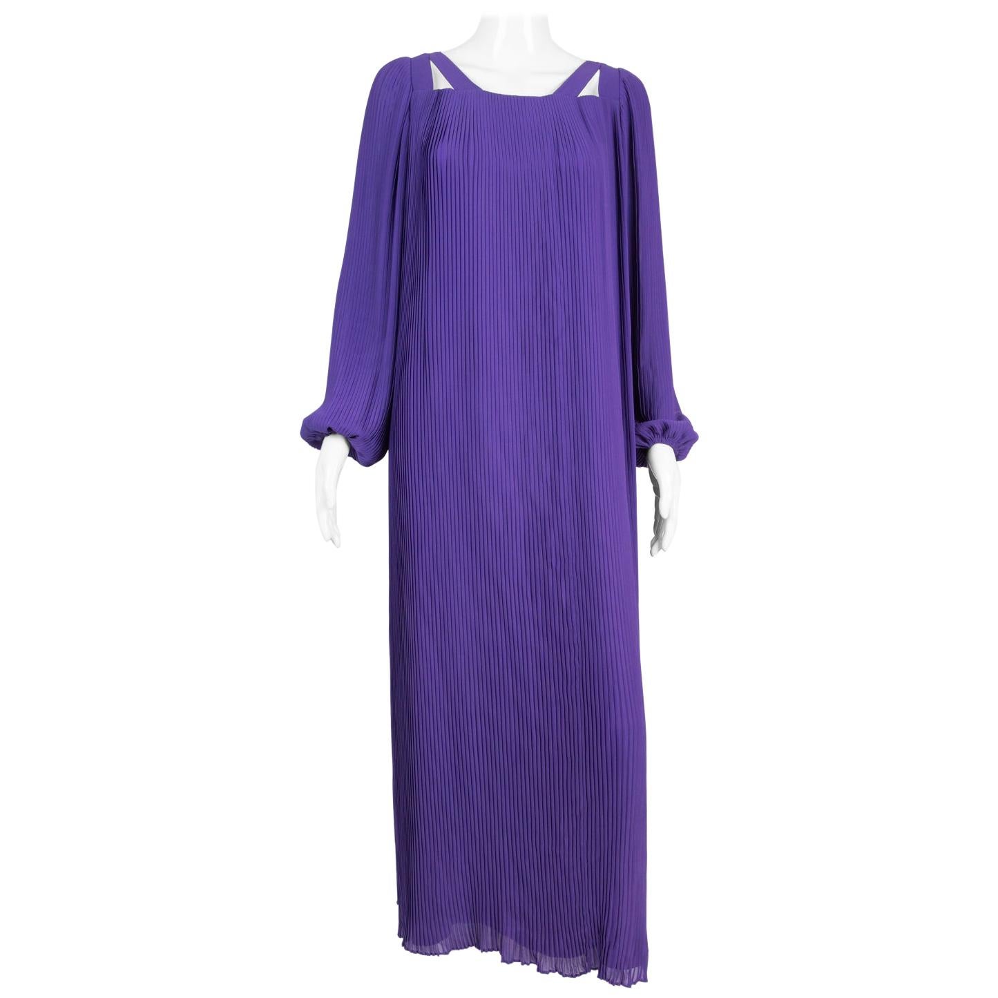 1980s Philippe Venet Attributed Haute Couture Dress at 1stDibs