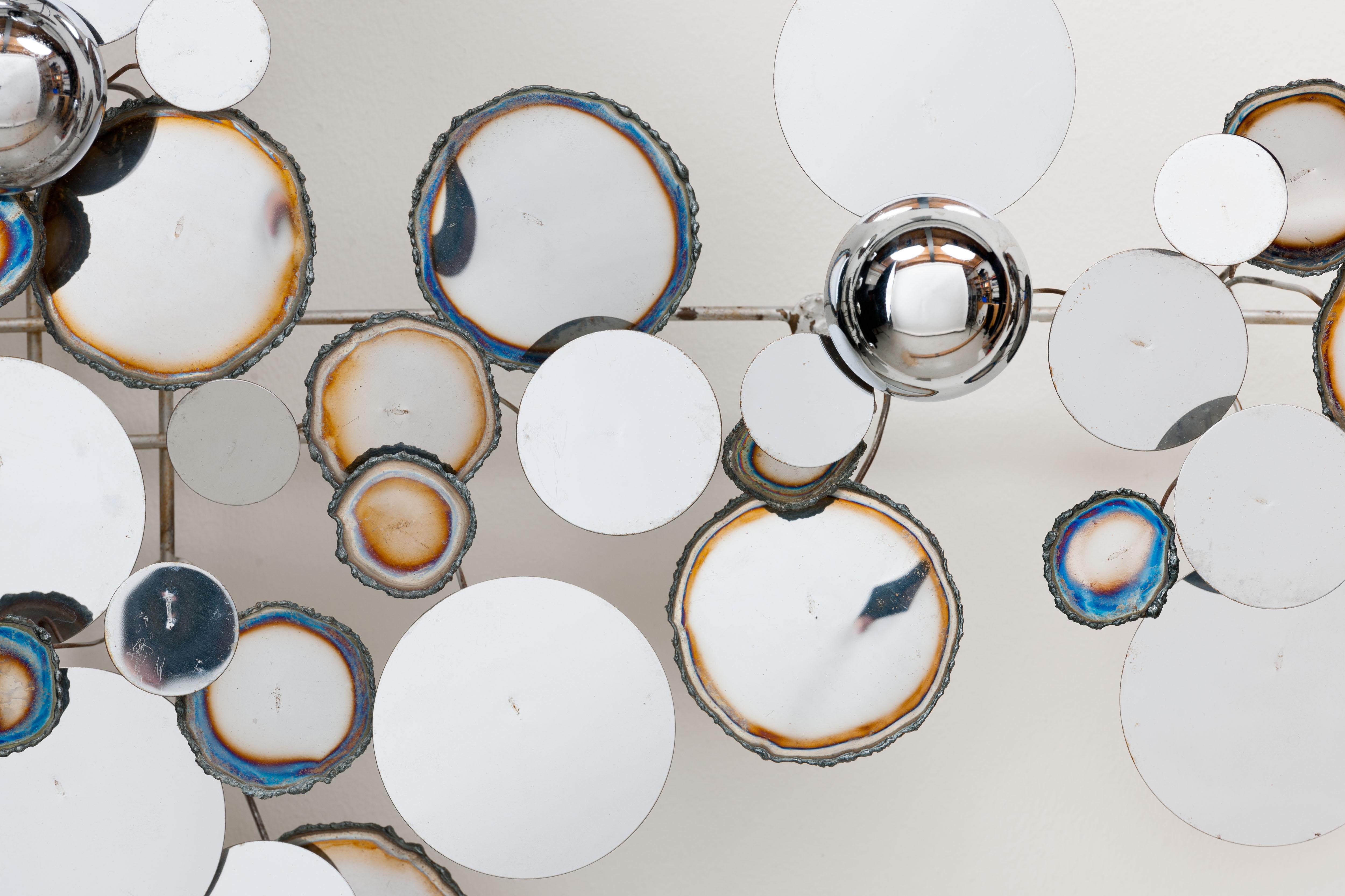 1970s Curtis Jere 'Raindrops' Wall Sculpture, C. Jere, Artisan House at ...