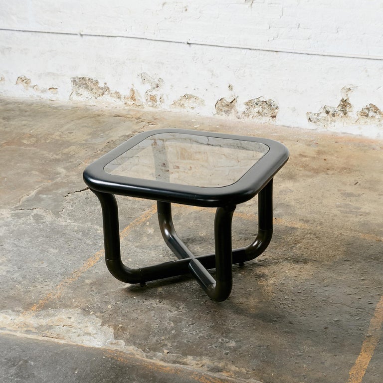 1970s Curved Frame Side Table For Sale at 1stDibs