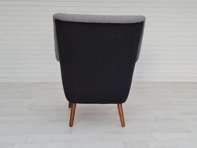 1970s, Danish Design Armchair, Restored, Quality Furniture Wool, Teak ...