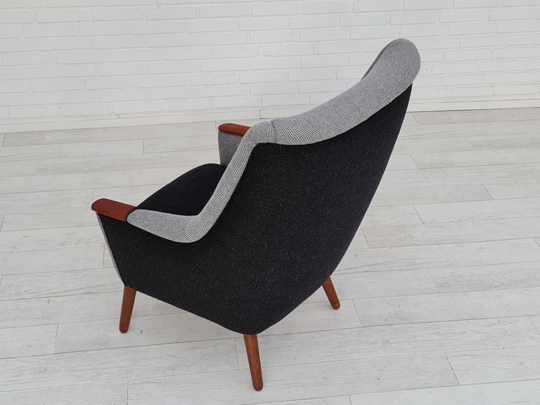 1970s, Danish Design Armchair, Restored, Quality Furniture Wool, Teak ...