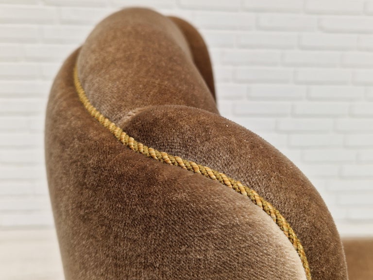 1970s, Danish Set of Two Velour Chairs, Original Condition For Sale at ...