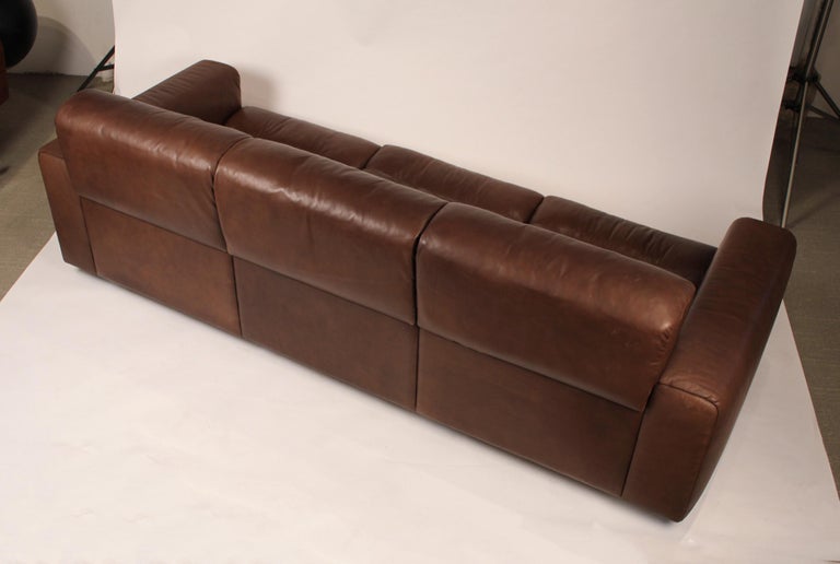 1970s De Sede Reclining Sofa in Buffalo Hide Leather at 1stDibs