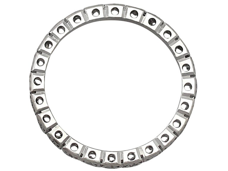 1970s Diamond and White Gold Full Eternity Ring For Sale at 1stdibs