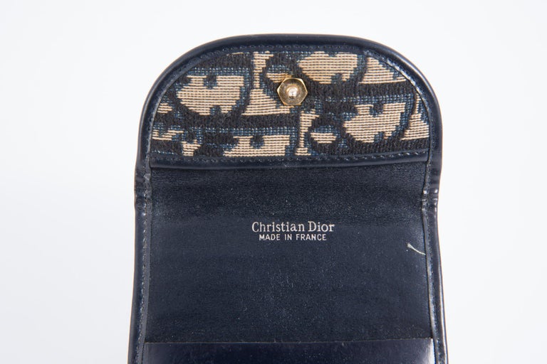 1970s Dior Navy Checkbook For Sale at 1stDibs