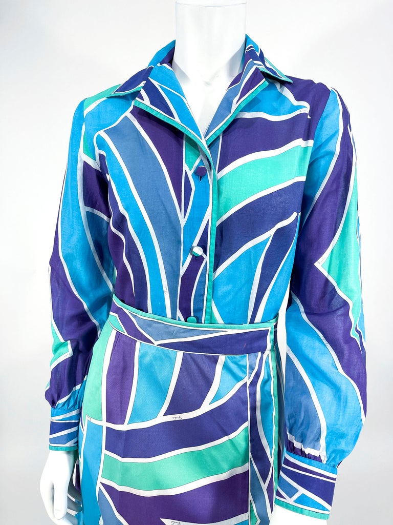 1970s Emilio Pucci Cotton Set For Sale at 1stDibs