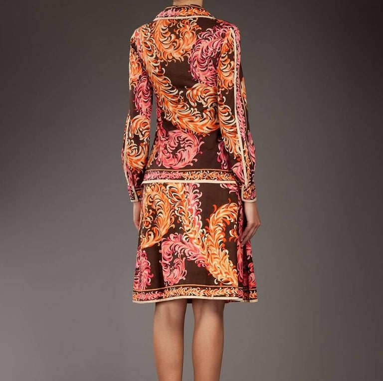 1970s Emilio Pucci Vintage Floral Suit For Sale at 1stDibs