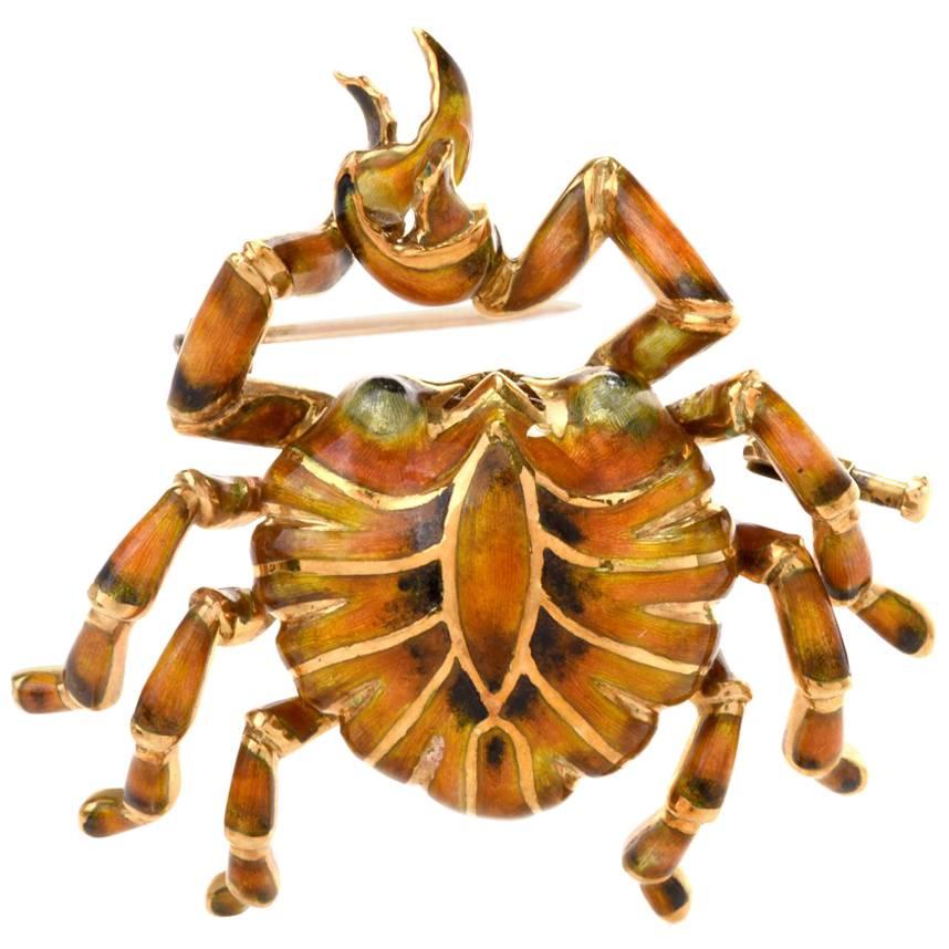 1970s Lapis Persian Turquoise 18 Karat Yellow Gold Nugget Brooch Pin ...