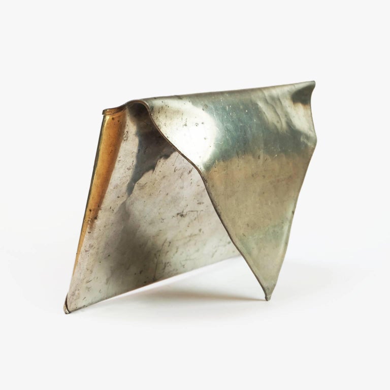 1970s Envelope Shaped Pewter Metal Letter Holder by Jean Goardere For ...