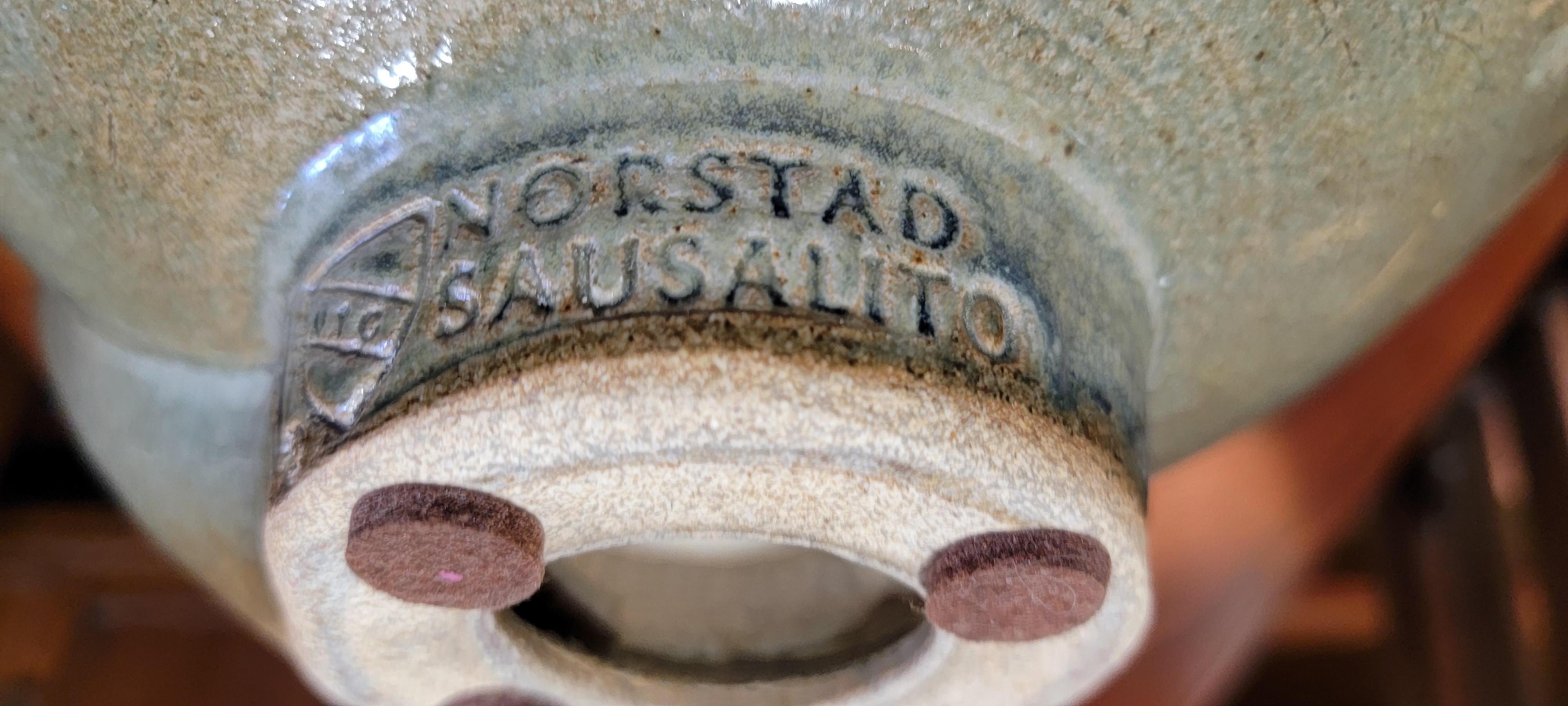 1970's Eric Norstad Drippy Glaze Pottery Sinks A Pair For Sale at 1stDibs