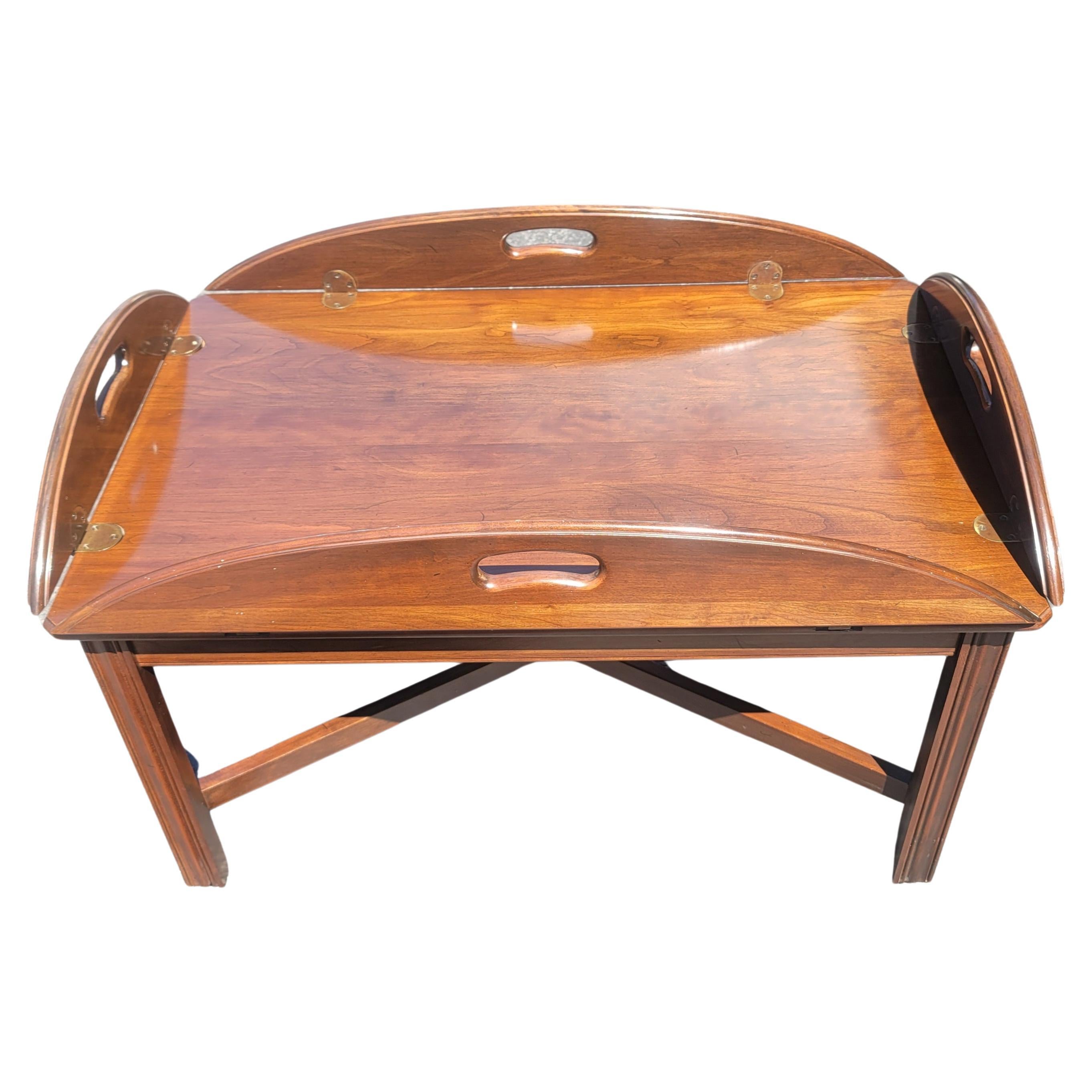 1970s, Ethan Allen Solid Cherry Butler Table For Sale at 1stDibs ...