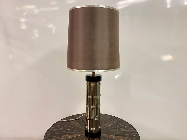 1970S Faux Bamboo Table Lamp For Sale at 1stDibs