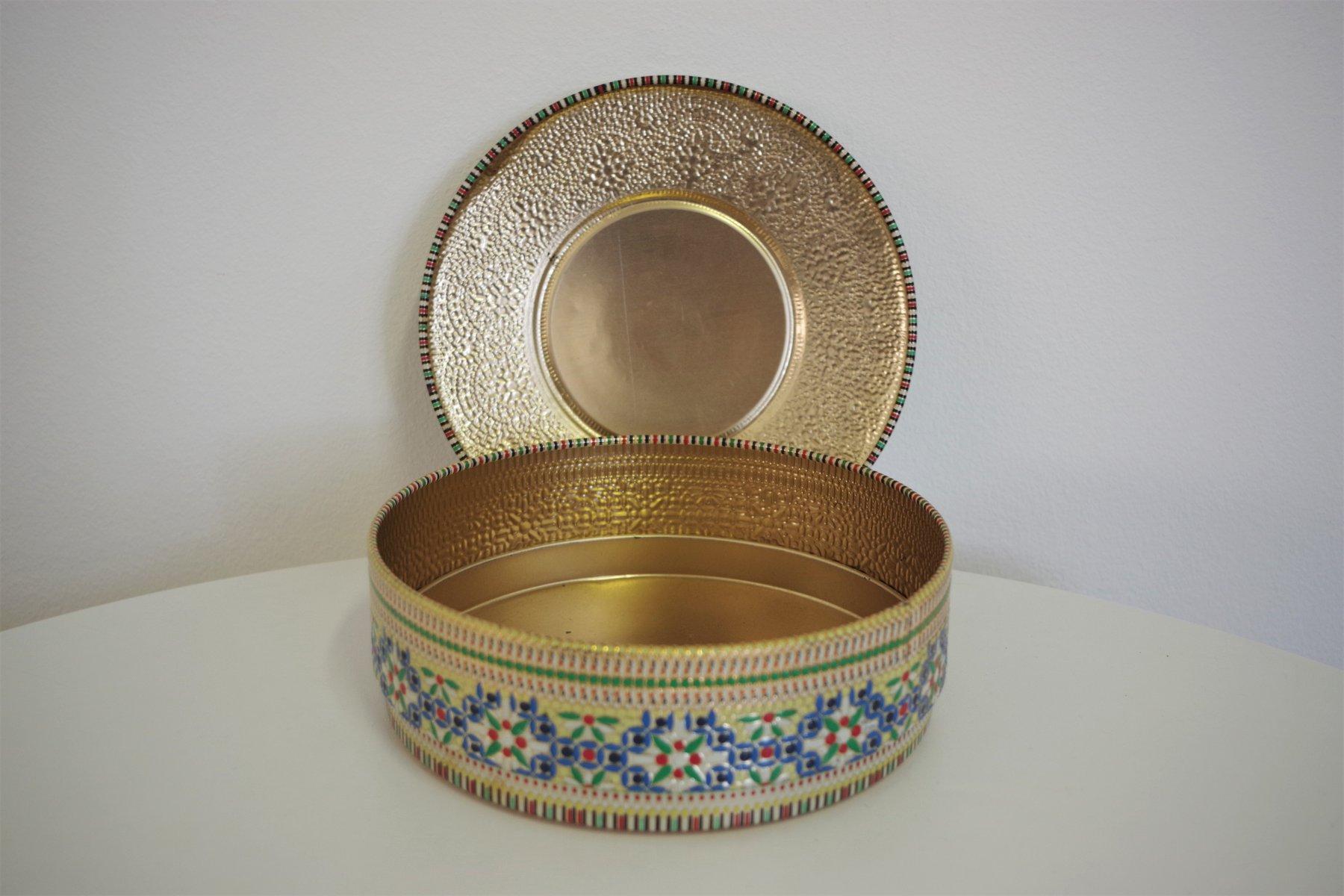 1970s Floral Tin Box - Vintage Charm for Storage or Décor For Sale at ...