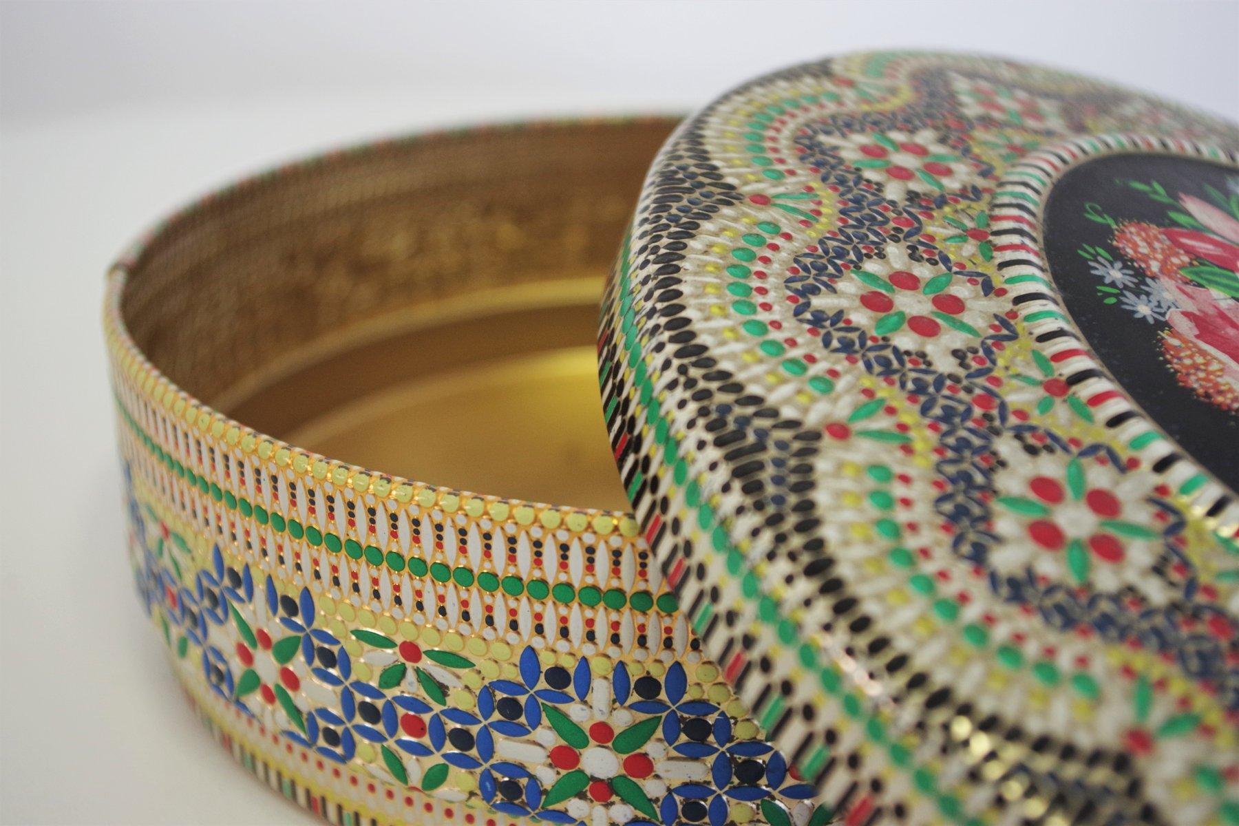 1970s Floral Tin Box - Vintage Charm for Storage or Décor For Sale at ...