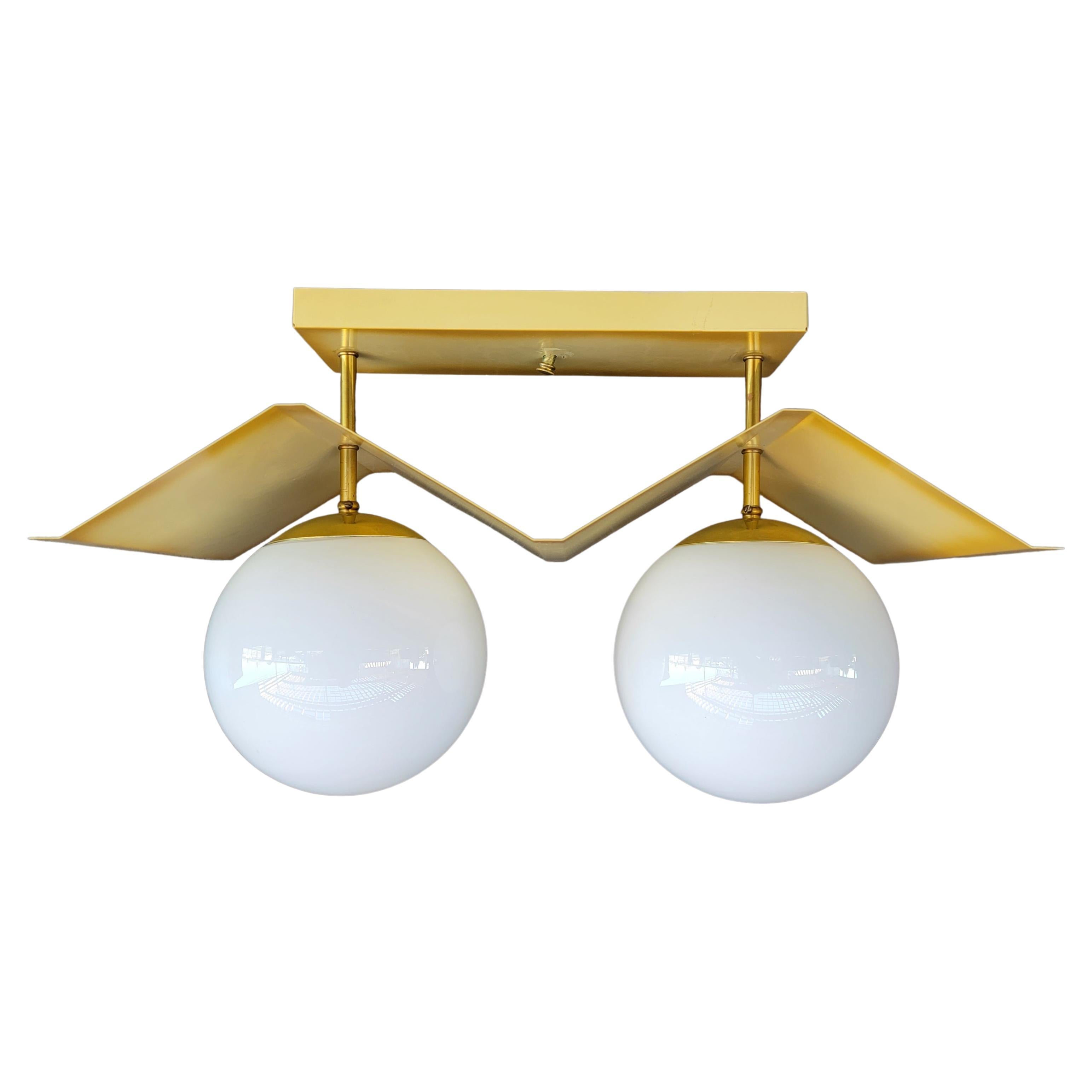 1970's Flush Mount Ceiling Fixture Mustard Yellow at 1stDibs | mustard ...