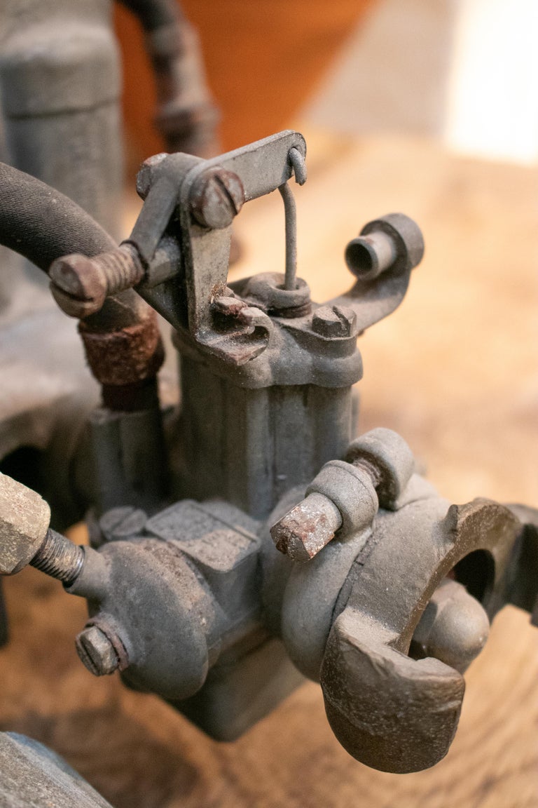 1970s Formula 1 Car Sculpture Made with Assorted Old Mechanical Metal ...