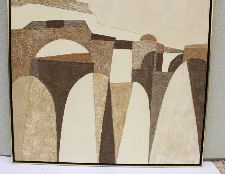 1970's Fred Terna Modern Abstract Artwork For Sale at 1stDibs