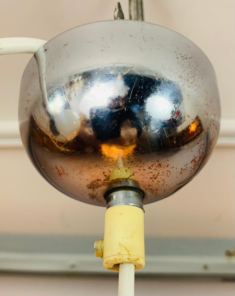 1970s French Nylon and Perspex Sompex Pendant Light Designed by Paul ...