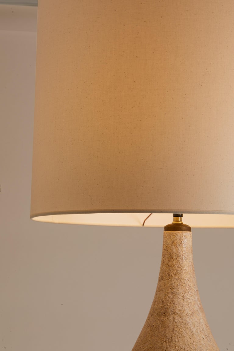 1970s French Huge Scale Raphael Giarusso Ceramic Lamp For Sale at 1stDibs