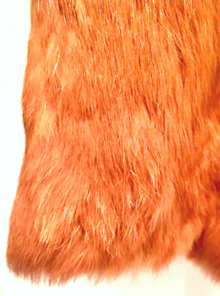 1970'S French Rabbit Fur and Leather Pea Coat by, Fur Couture Beverly ...