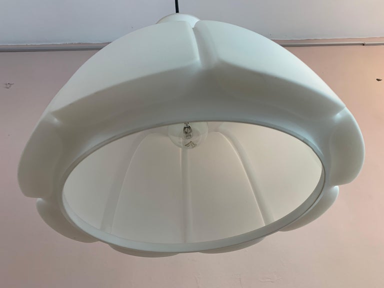1970s German Limburg Opalescent "Flower" Hanging Pendant Ceiling Light ...