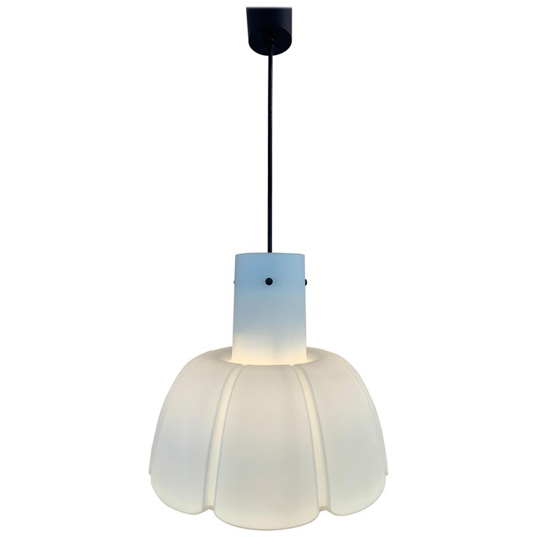 1970s German Limburg Opalescent "Flower" Hanging Pendant Ceiling Light ...
