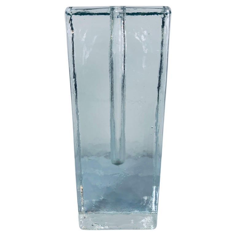 1970s German Wiesenthal Solifleur Bud Block Rectangular Glass Vase ...