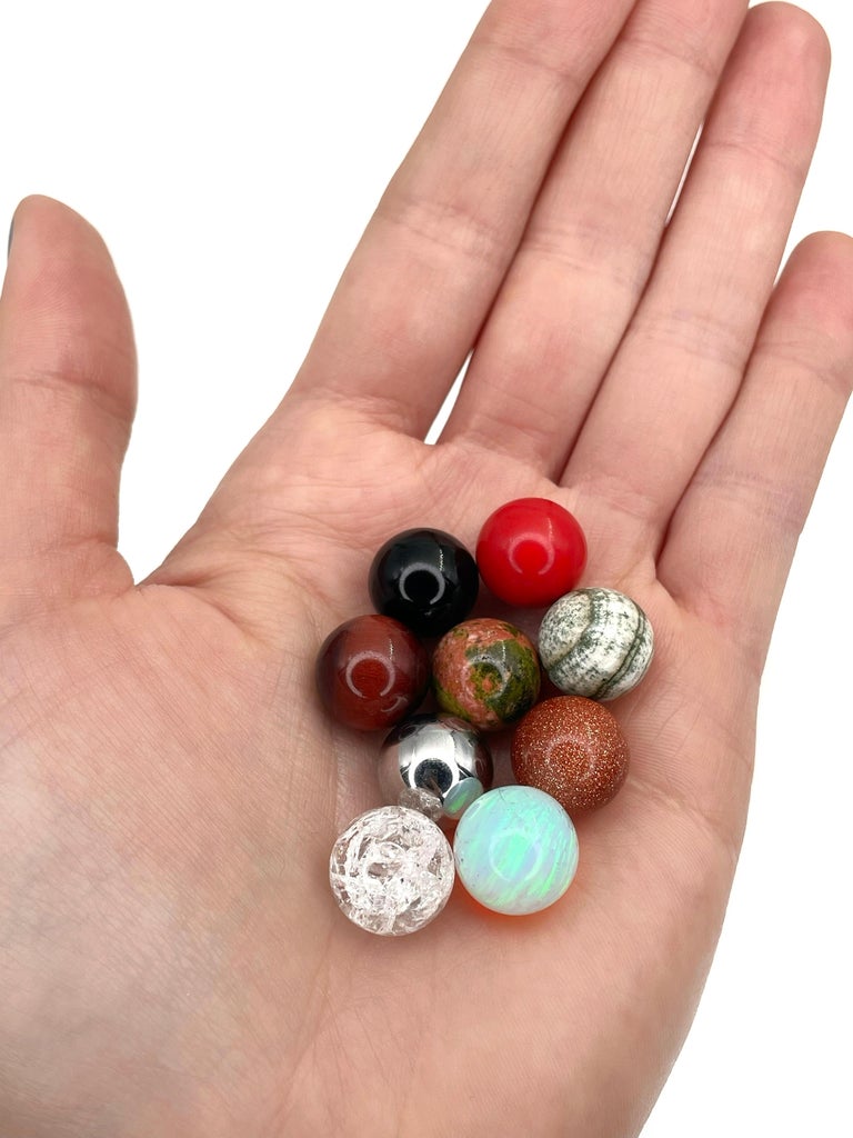 1970s Gilbert Albert 18 Karat Yellow Gold 9 Interchangeable Ball Pin ...