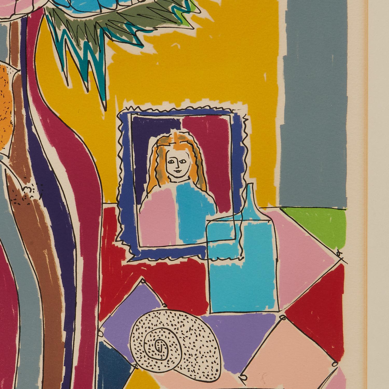 1970's Gloria Vanderbilt Signed Lithograph Springtime Flowers # 18/250 ...